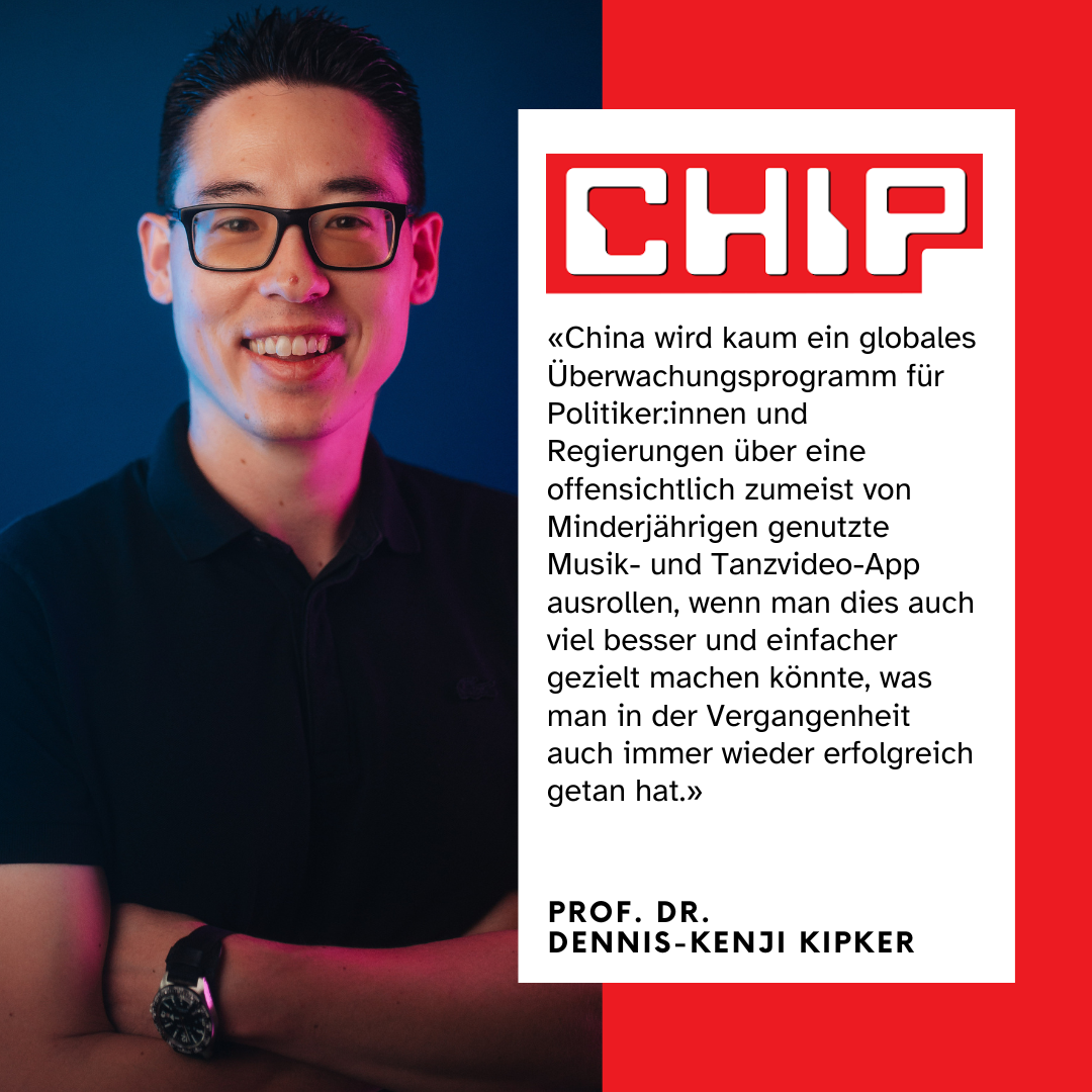 CHIP-Magazin: Temu und TikTok als definitive Spionage-Apps? - Prof. Dr ...